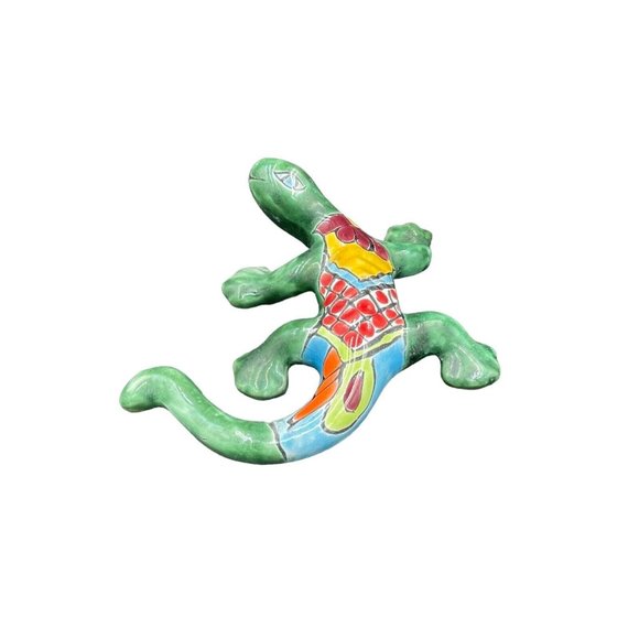 Talavera | Accents | Mexican Talavera Salamander Gecko Lizard Figurine ...